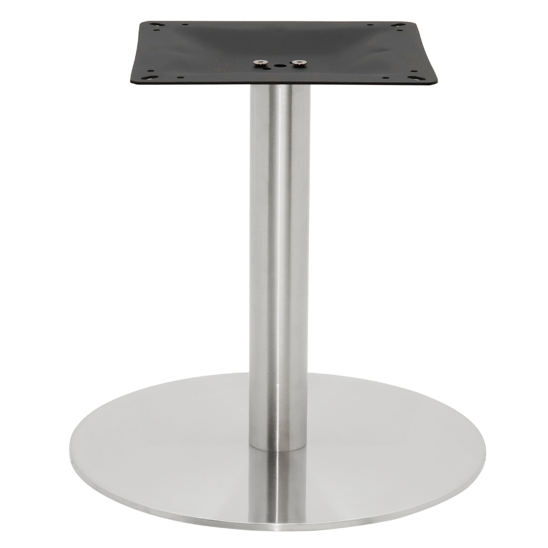 Circular Stainless Steel Dining Table Base in Gold Finish with Round ...